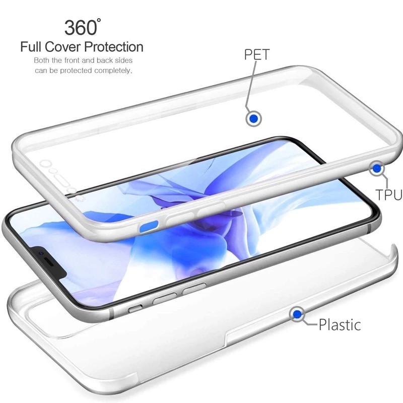 360 Double Sided Case For OPPO A17 A17K A18 A38 A16 A55 A54 Double ...