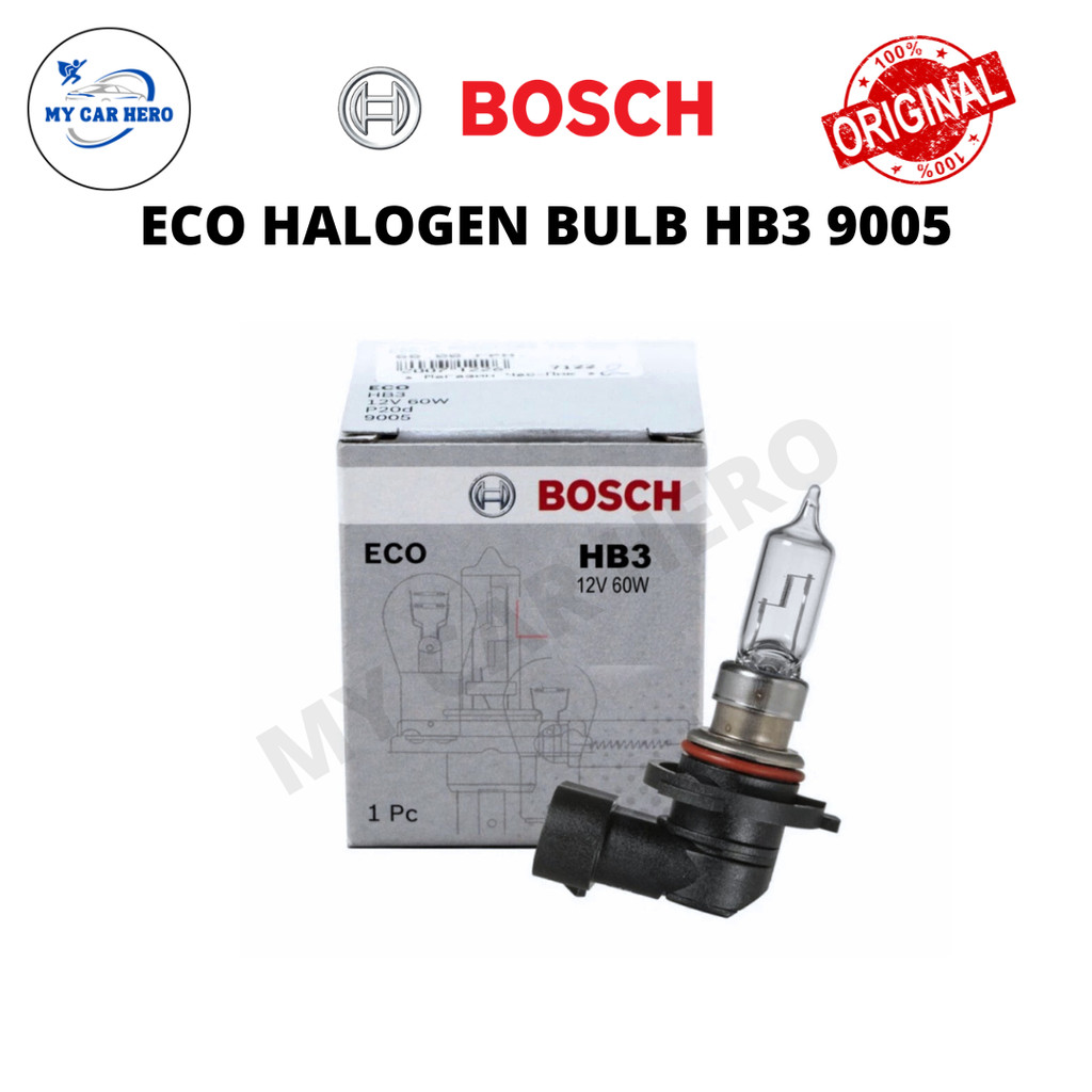 BOSCH Eco HB3 9005 P20d Halogen Bulb 12V 60W HB3 Bulb Mentol HB3 Kereta ...