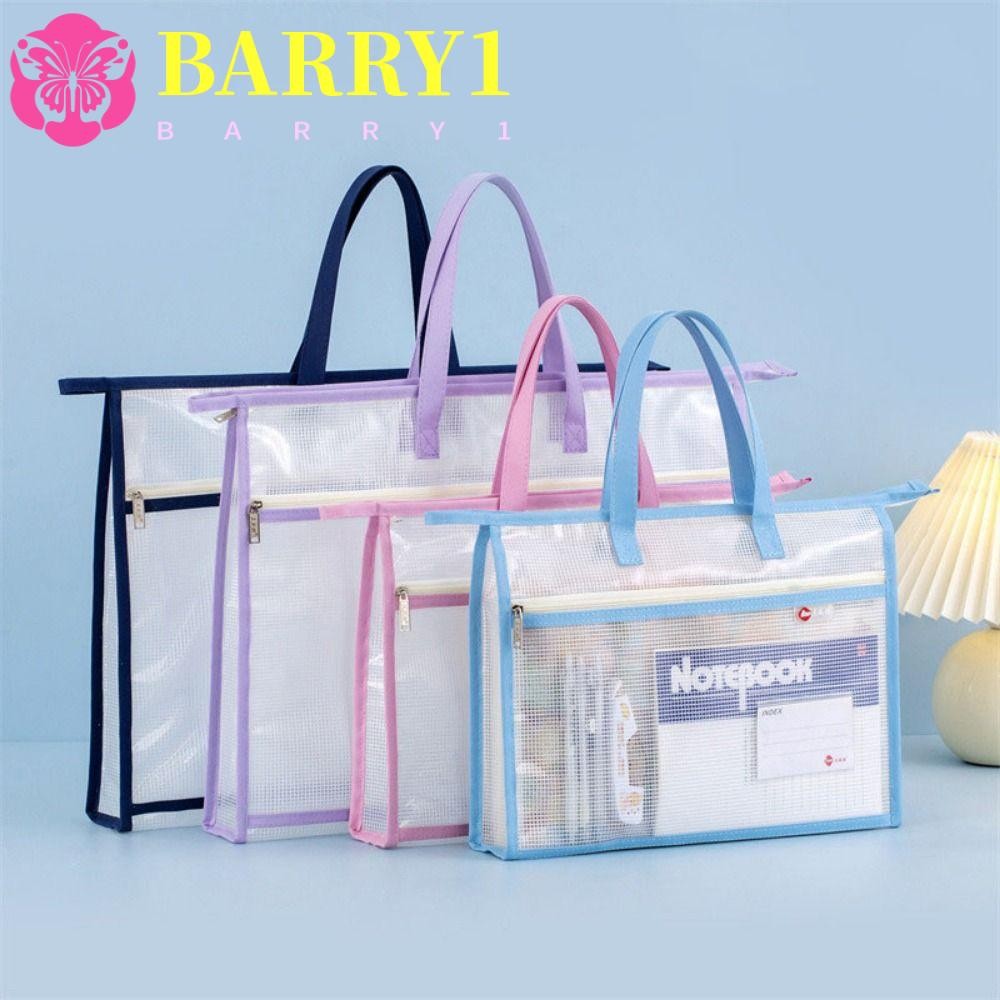 BARRY1 A3/A4 File Storage Bag, Clear Multi-layer Zipper Pouch Bag ...