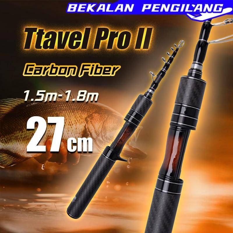 Telescopic Fishing Rod Pro2 ML Power - Umpan Joran Pancing Full Carbon ...