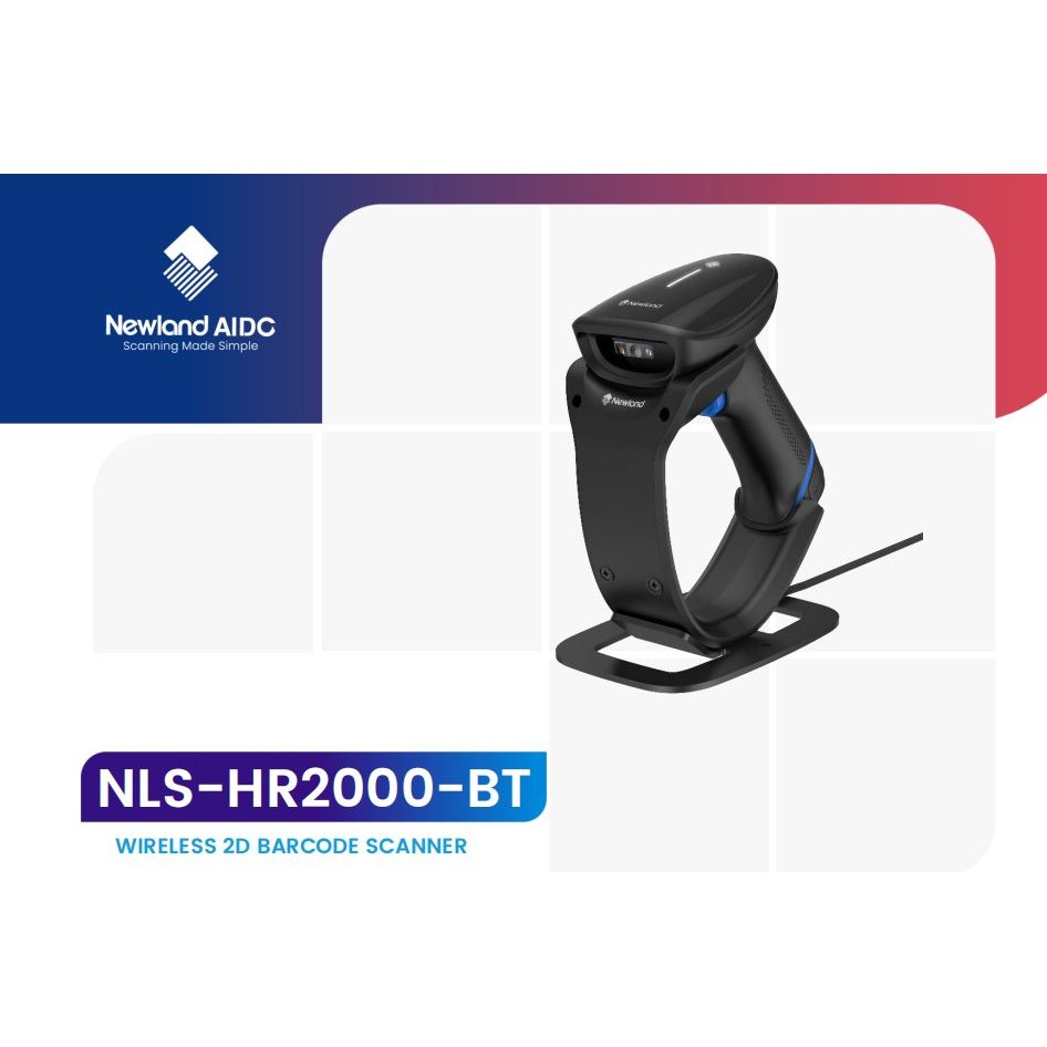 Newland NLS-HR2000-BT wireless + Bluetooth 2D barcode scanner with ...