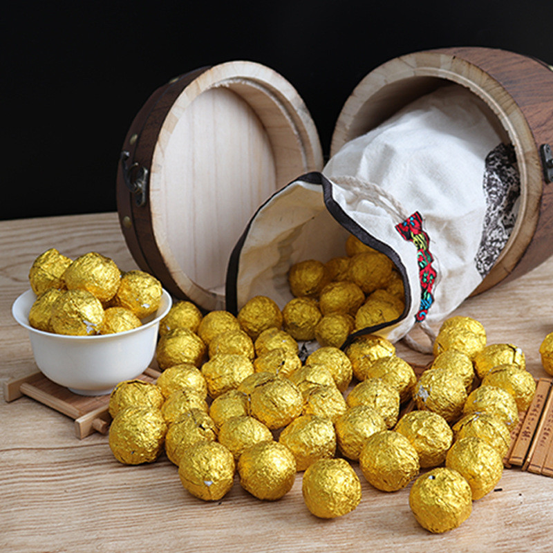 Yunnan Pu'er Dragon Ball Tea Bulang Mountain Ancient Tree buatan tangan ...