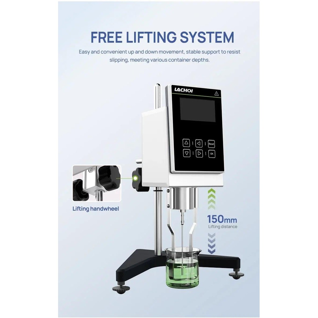 Lab Digital Brookfield Viscosity Measuring Meter with Temperature ...