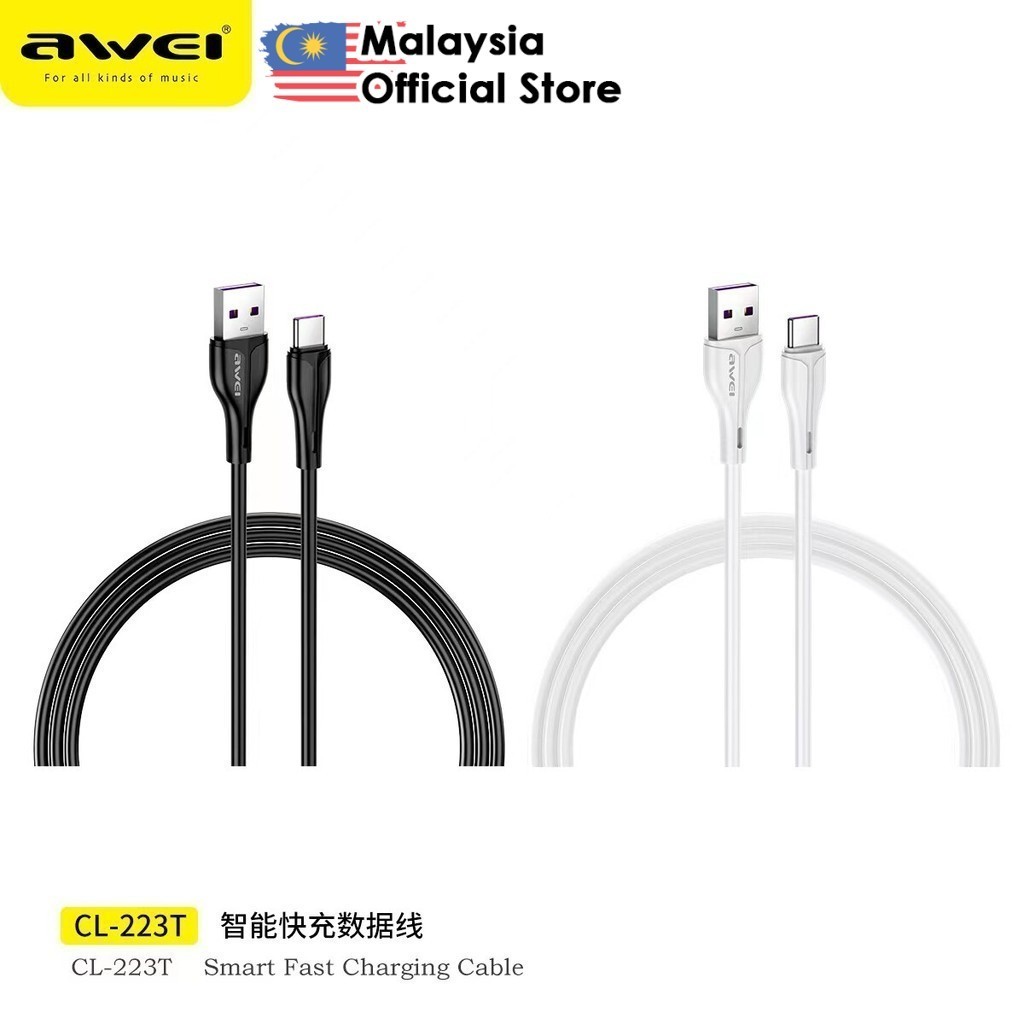 Awei CL-223 Data Cable 2.4A Charging Cable USB Cable Type-C Micro Smart ...