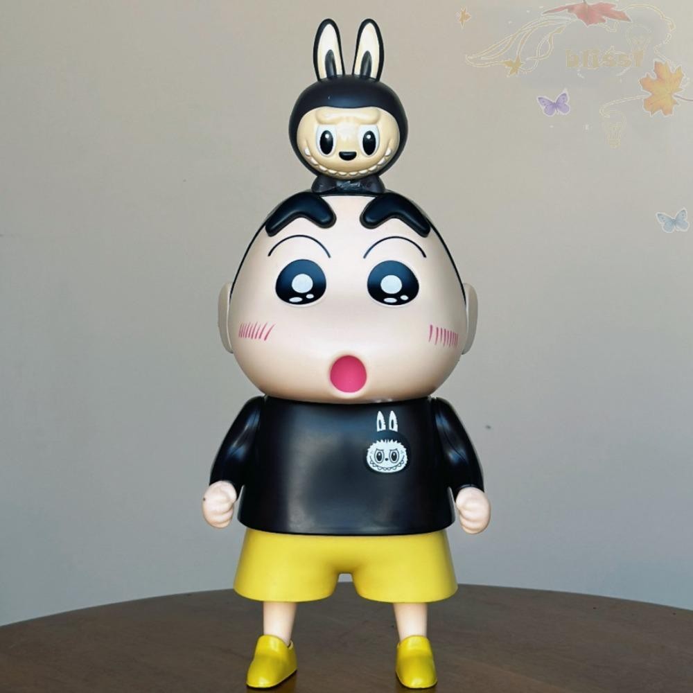 BLISS Labubu Crayon Shin Chan Money Boxes, Anime Savings Tank Labubu ...