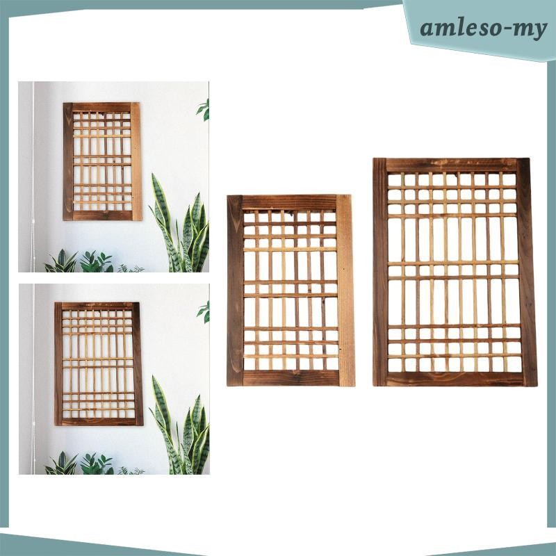 [AmlesoMY] Window Frame Wall Decor, Wood Farmhouse Window Frame, Rustic ...