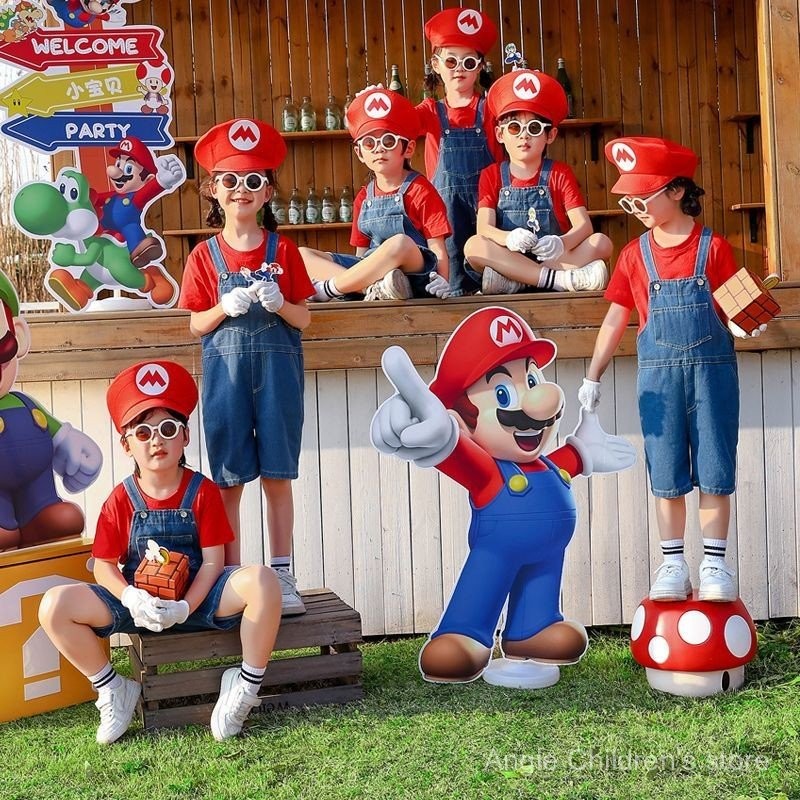 Mario cos Clothes Children Kindergarten Primary School Students Cartoon ...