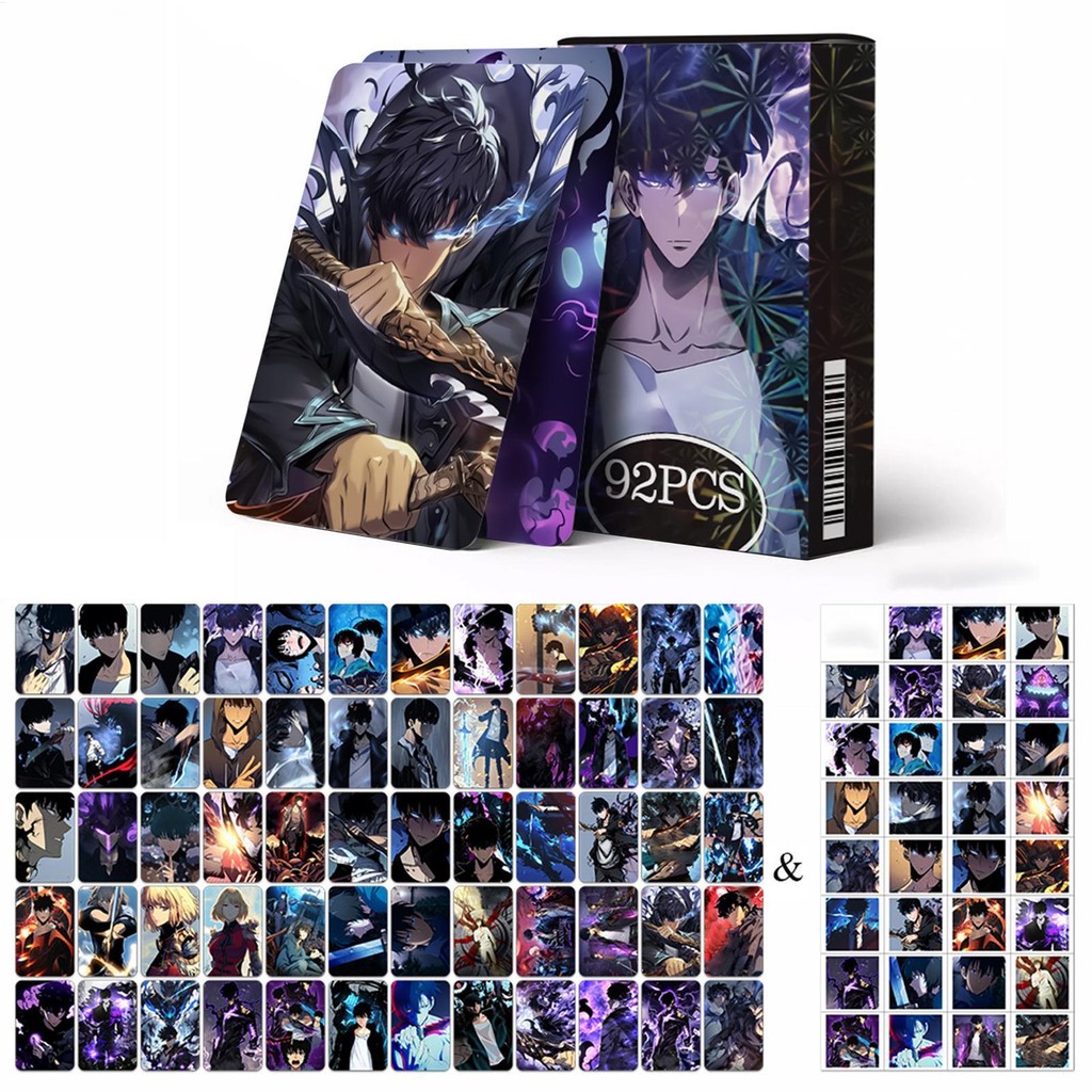 Solo Leveling Anime Collectible Cards Pack Box 92 Pieces Card ...
