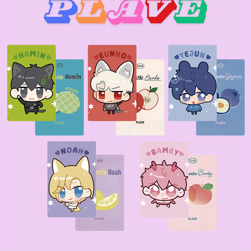 Plave Virtual Men Group Cartoon Image Photocard Collection Card ...