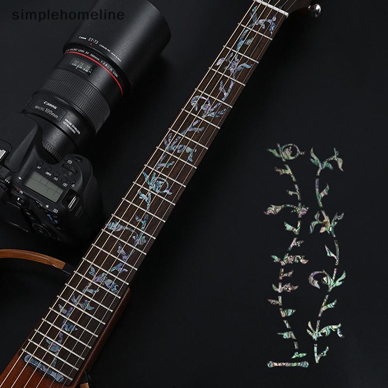SLMY Electric Acoustic Guitar Bass Stickers Inlay Sticker Fretboard Marker Fret Decal SHE ...