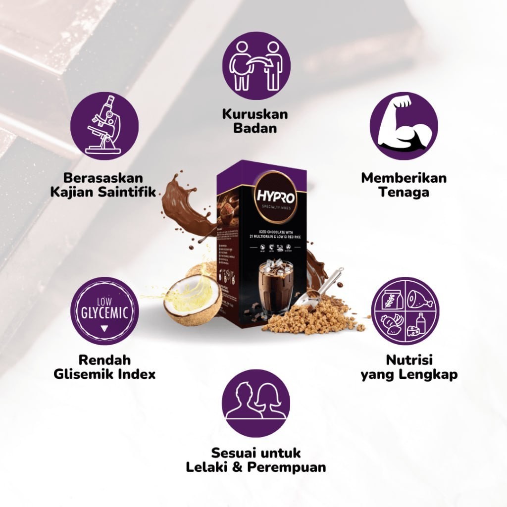 Hypro Meal Replacment - Speciality Mixes Chocolate Drinks | Shopee Malaysia