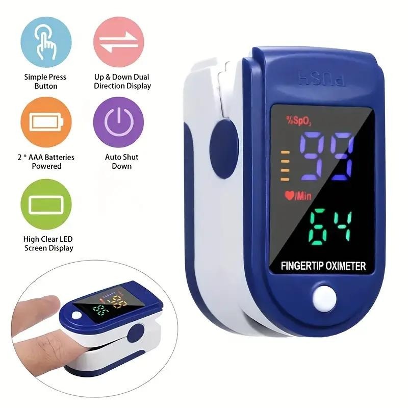 Digital Finger Clip Pulse Oximeters Mini Portable Oval Oxygen Saturator ...
