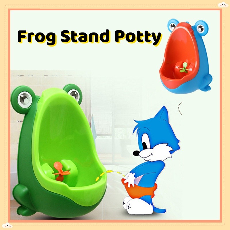 Frog Potty Training Toilet Stand Vertical Bedpan Urinal Boys Pee Wall ...