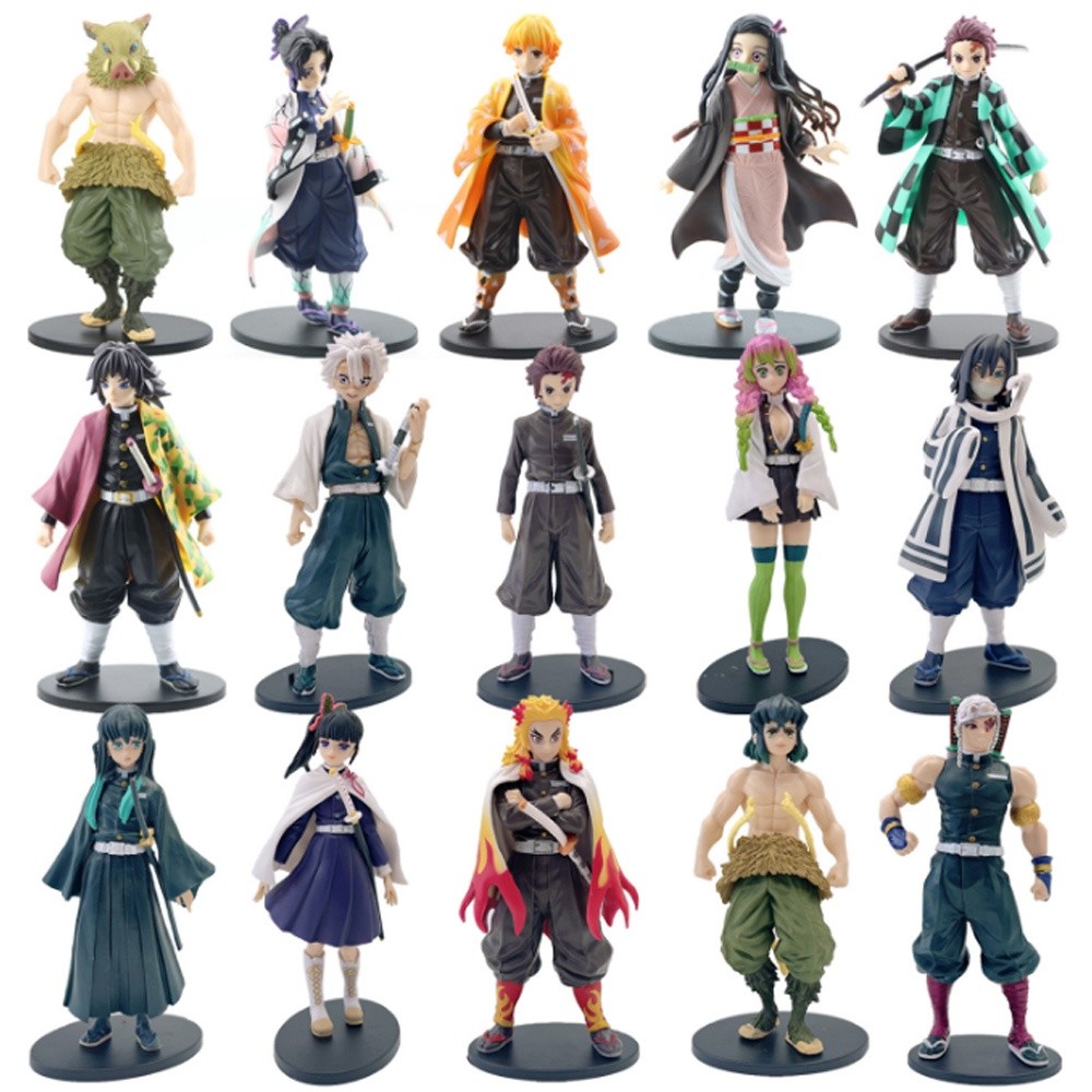 Kimetsu No Yaiba Anime Figures 17cm Demon Slayer GK Model Muzan Akaza ...