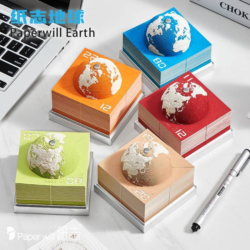 [Best-Selling Model] 2025 Earth Calendar Hand Tear Desk Calendar 3d ...