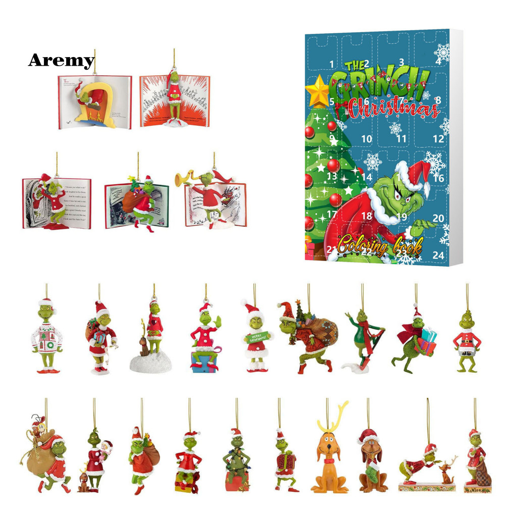 AREM Elf Charm Advent Calendar Festive Elf Ornament Calendar 2024 ...