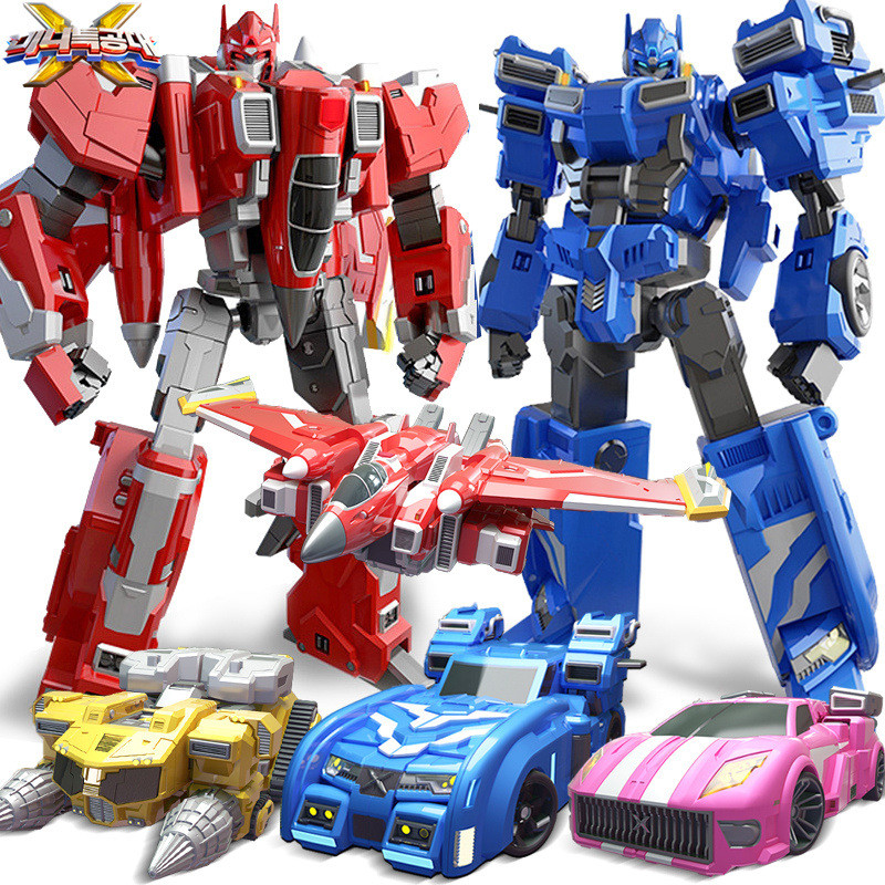 Mini Agent Team X Mecha Transformation Ford Sammy Max Ray Robot Secret ...