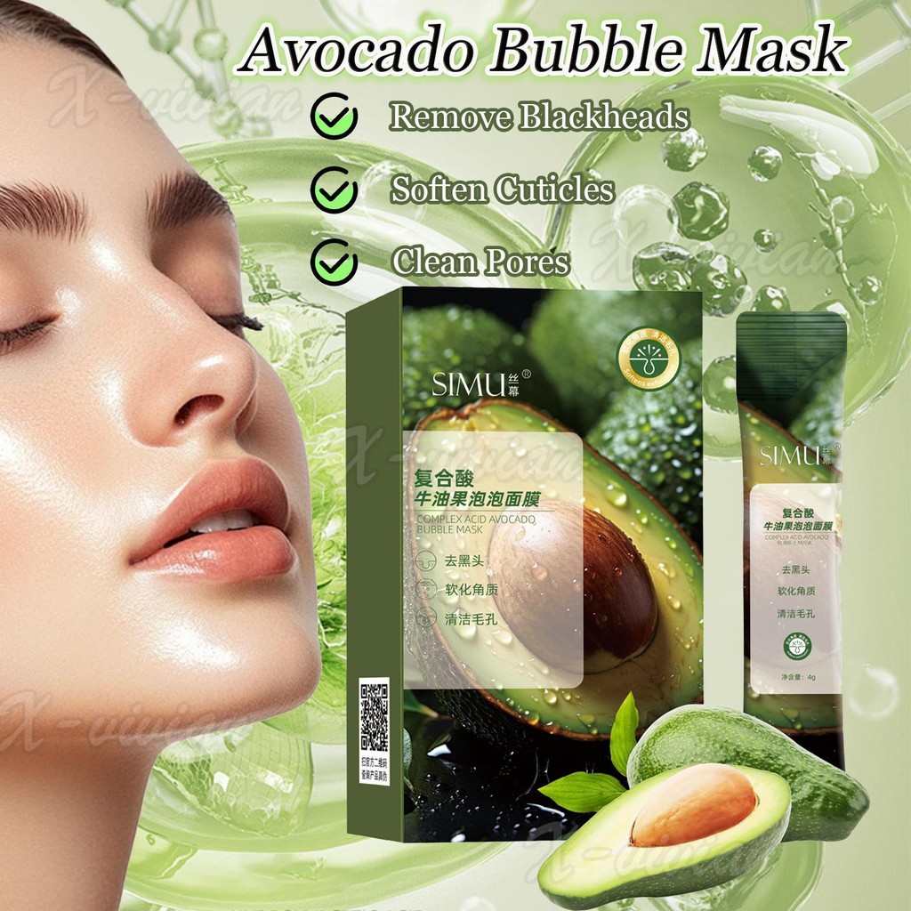 Avocado Bubble Mask Avocado Deep Cleansing Facial Bubble Mask Pore ...