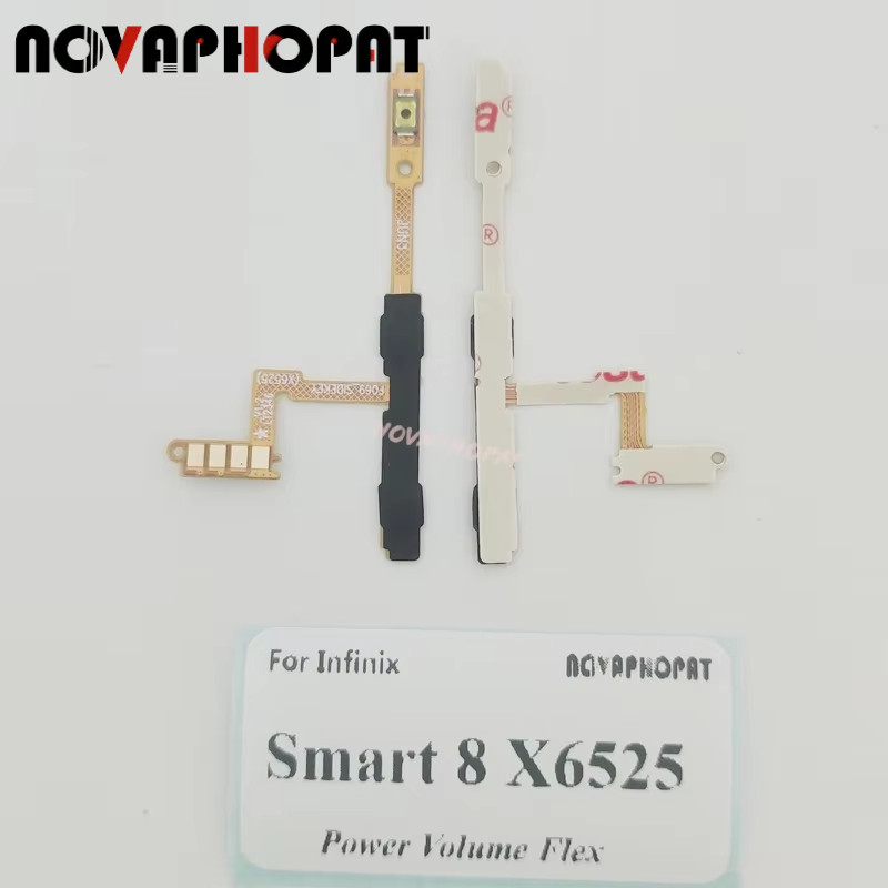 Novaphopat For Infinix Smart 8 X6525 / Smart 8 Pro X6525B Power On Off Volume Up Down Switch ...