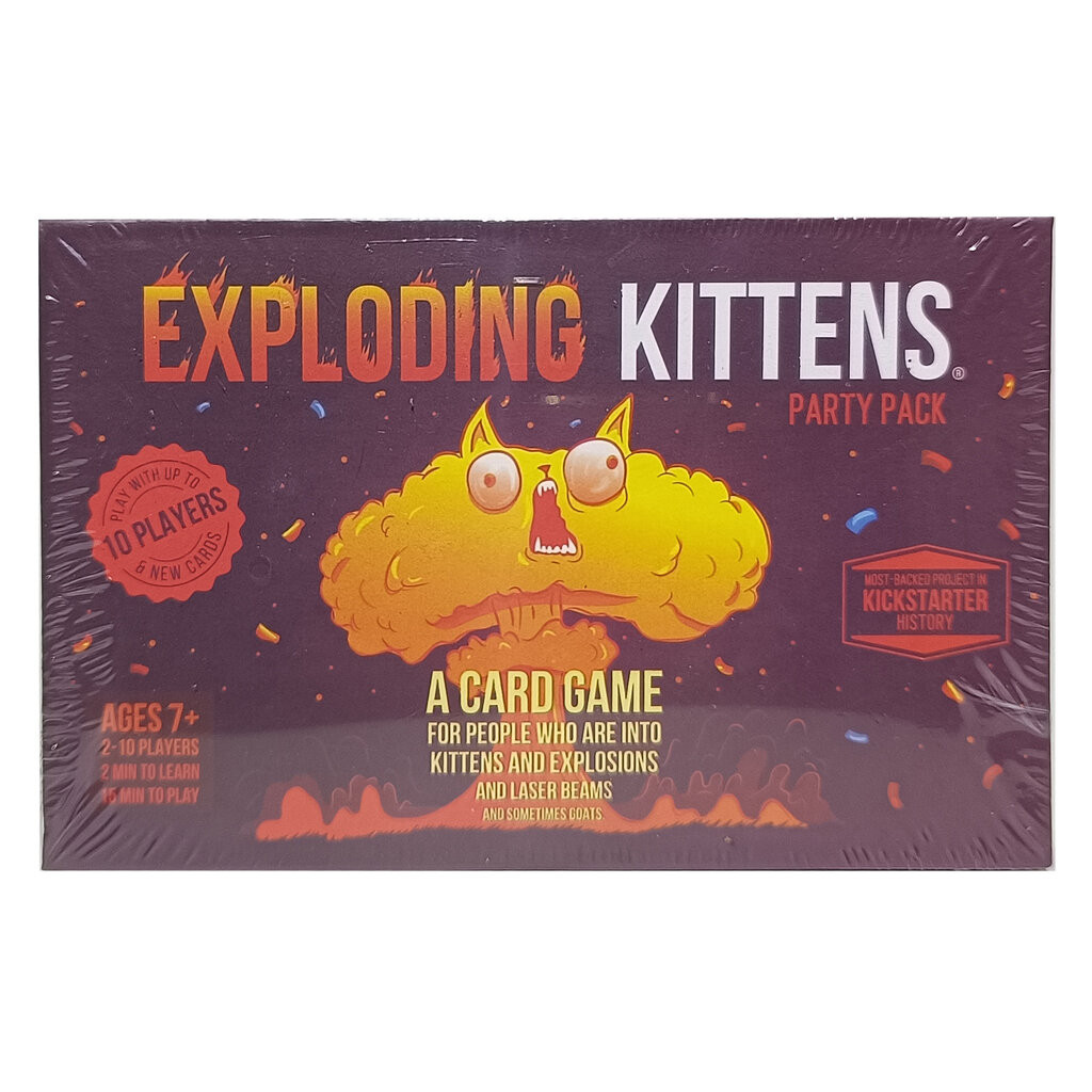 Game Card Exploding Kittens Party Pack NSFW Deck Edition Box Explosive Cat Games Board ...