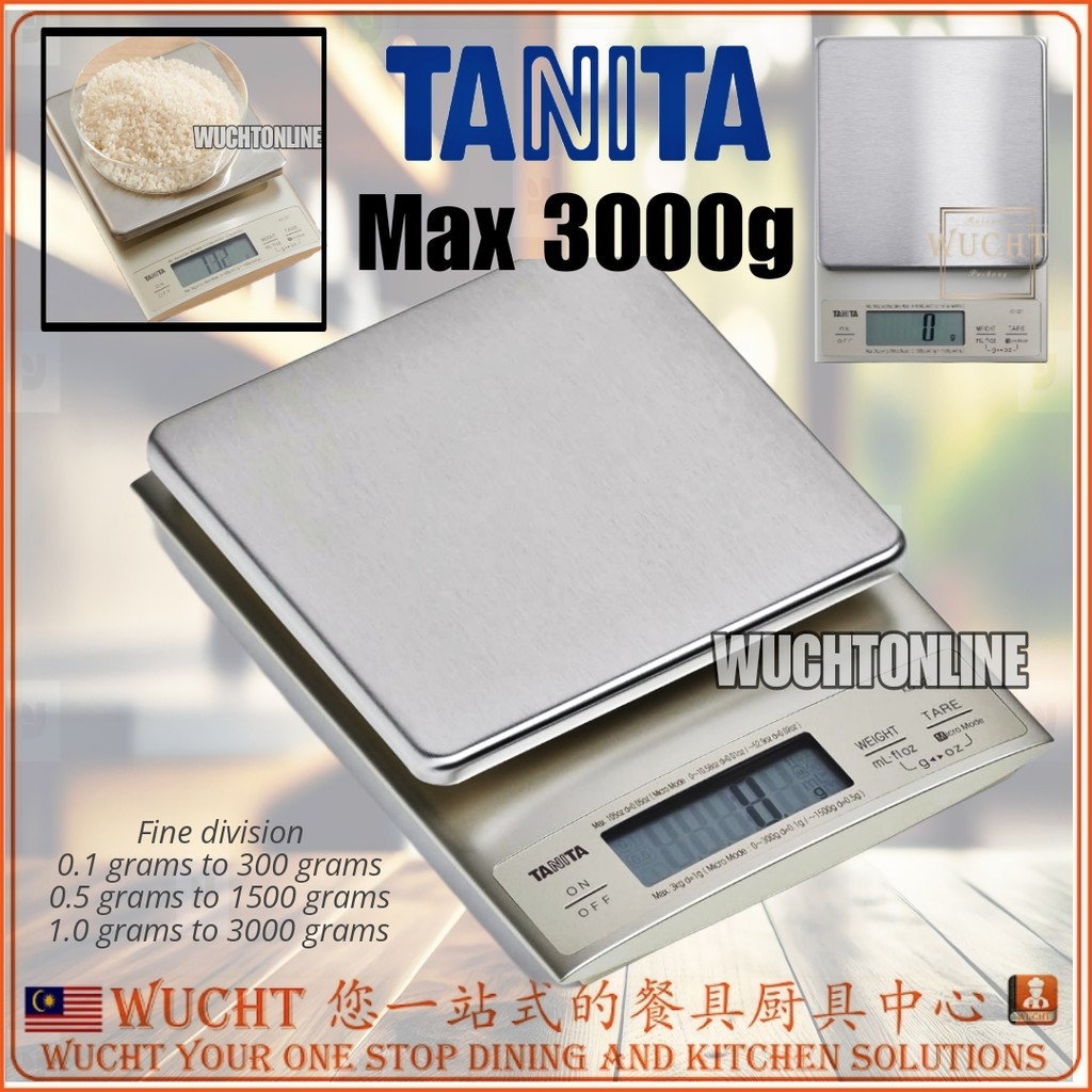 【WUCHT】Japan Tanita Portable Digital Kitchen Scale Timbang 电子秤 KD321 ...