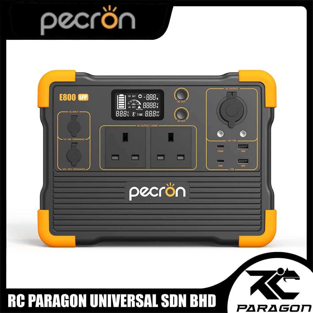PECRON E800LFP Portable Power Station 1200W 768Wh Solar Generator ...
