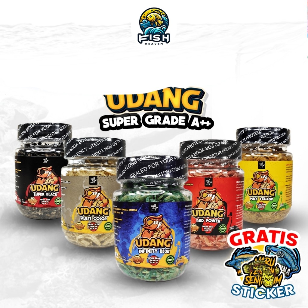 Dried Shrimp Fish Food Channa Chana Maggot Predator Reptile Red Yellow ...