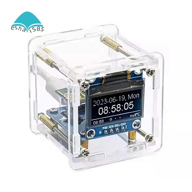 Esp8266 Diy Electronic Kit Mini Weather Forecast Clock Kit Wifi Networked With Oled Display