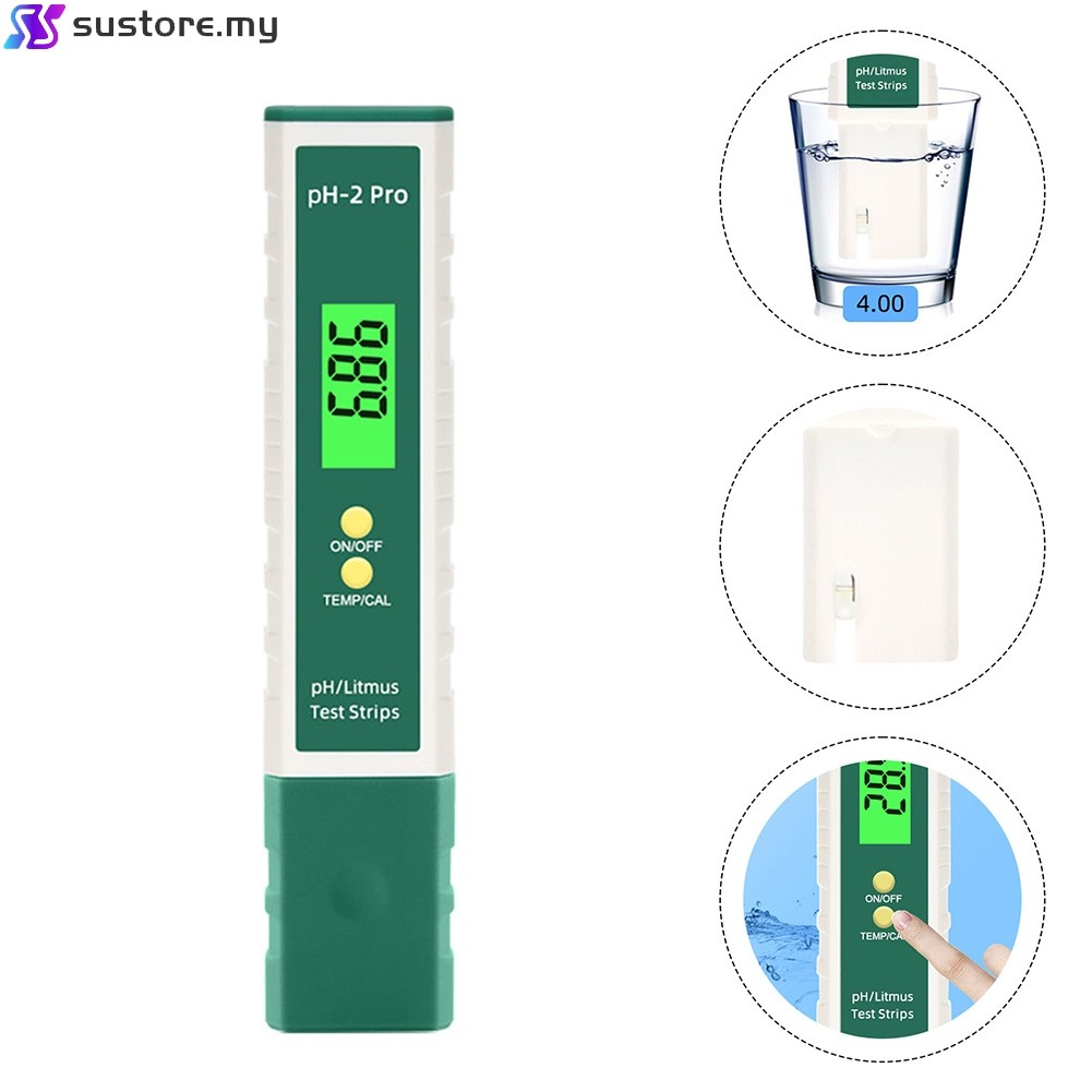 [Super] High Precision pH Meter with Temperature Compensation & Test ...