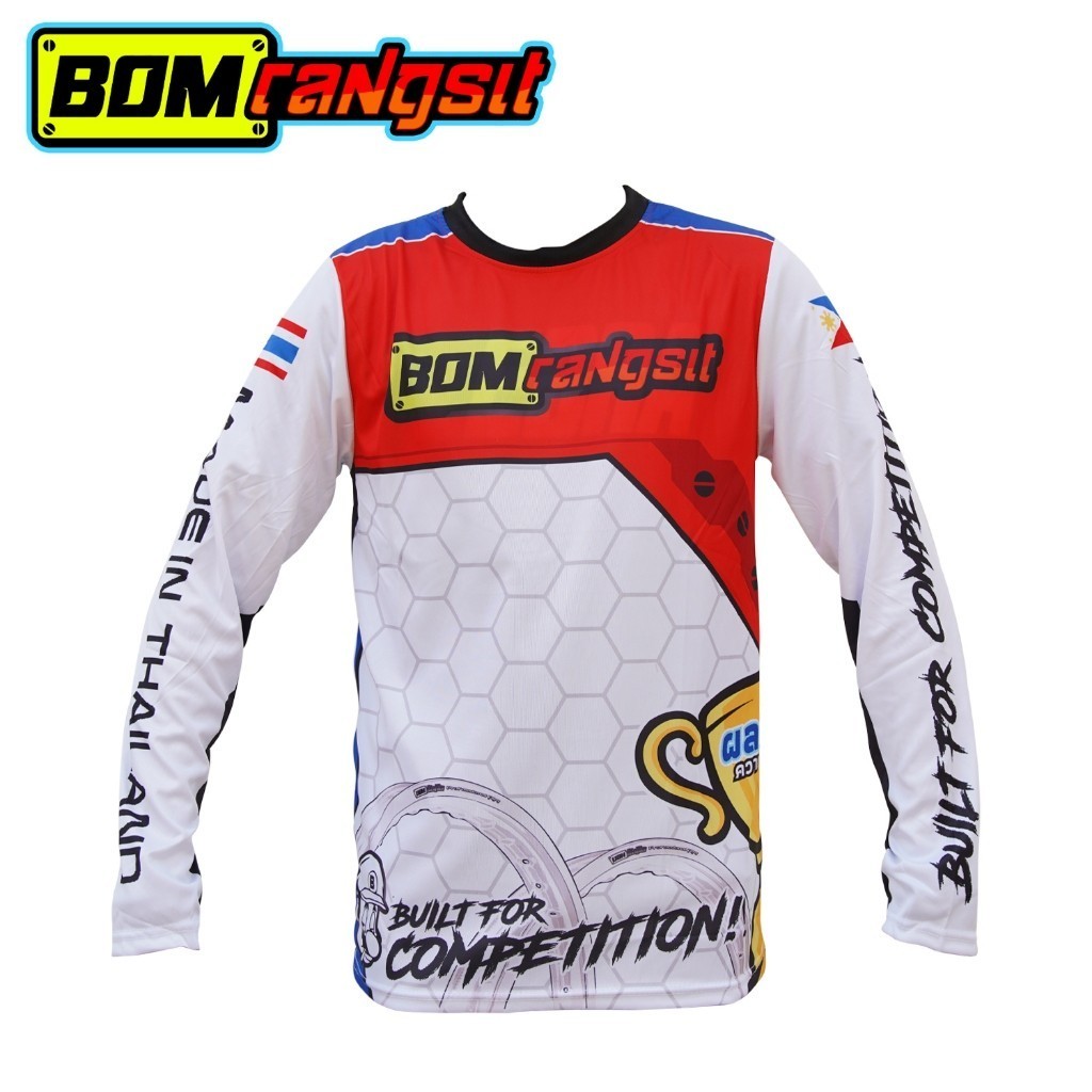 Bom Rangsit Motorcycle Bicycle Short Sleeve and Long Sleeve | Shopee ...