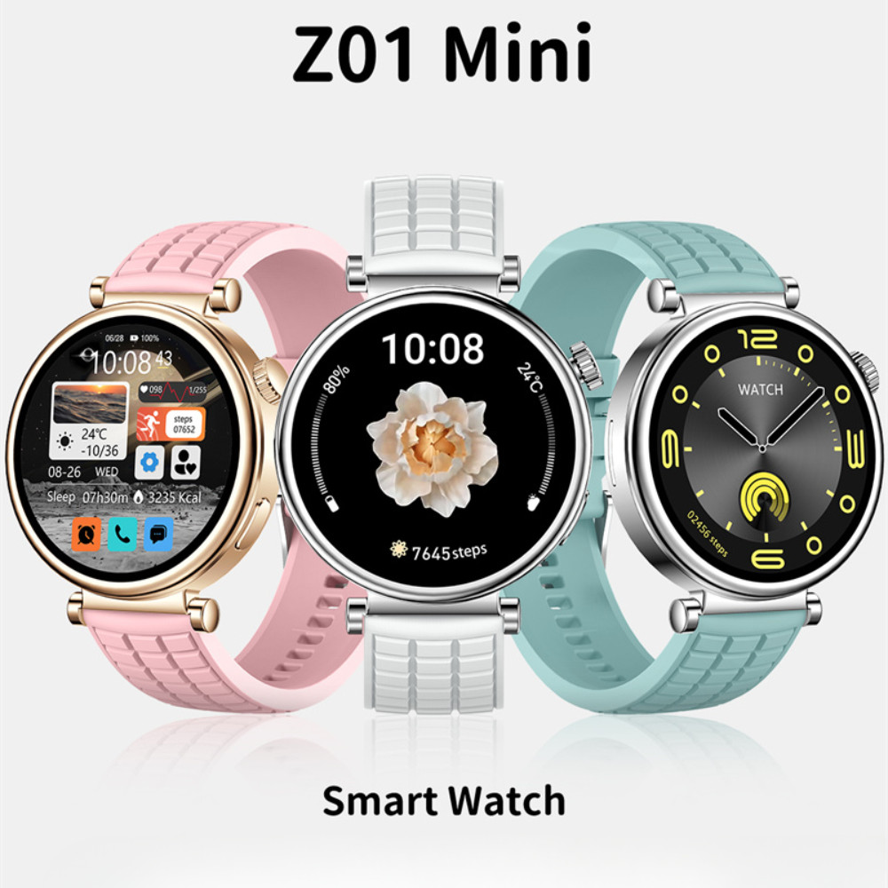 2024 Z01 Mini Laydies Smart Watch 1.27inch Amoled Bluetooth Calling ...