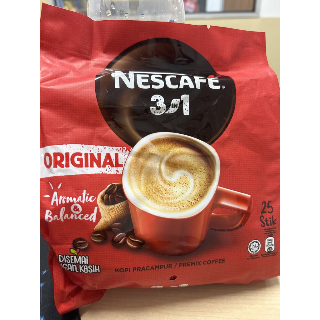 Nescafe Original 3 in 1 Original 25stik / Nescafe Teh Tarik 15stk ...