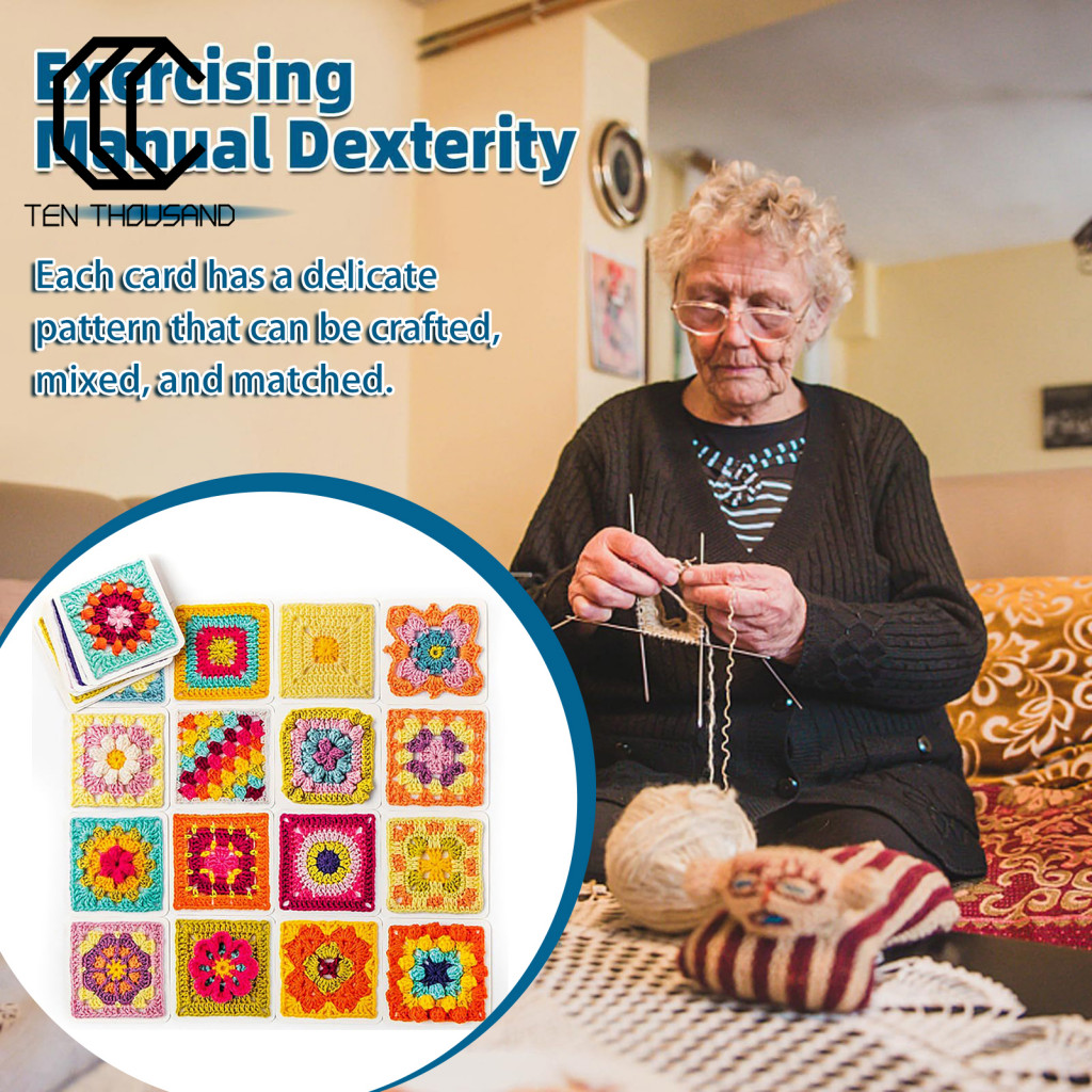 Beginner Crochet Kit Crochet Chart Guide 50 Mix Crochet Patterns Card ...
