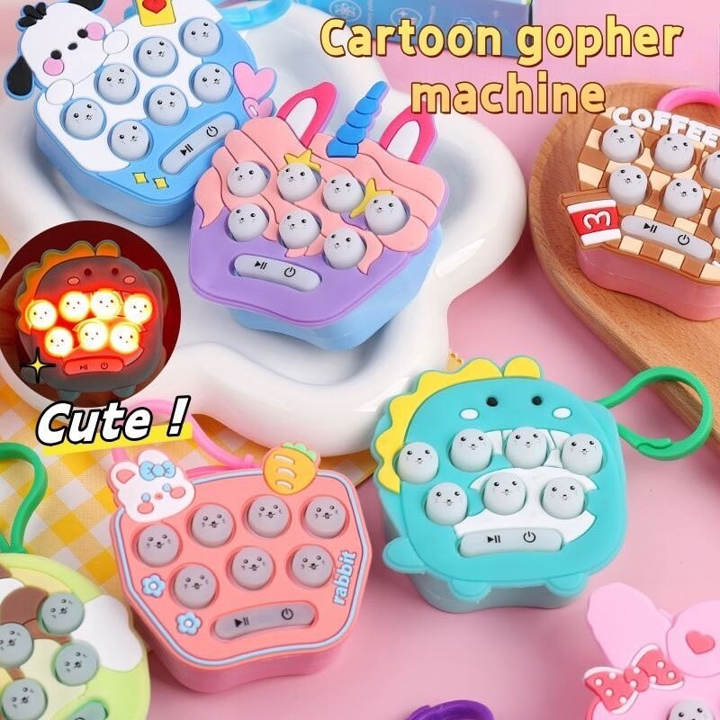 Creative Popit Quick Push Toys Mini Game Keychain Pocket Size Fidget ...