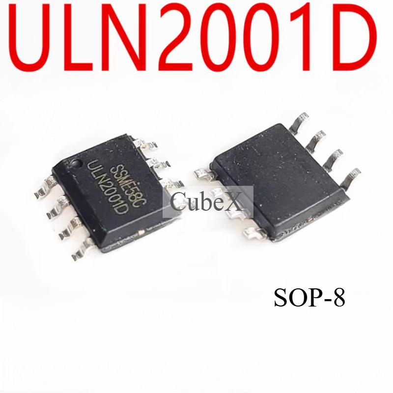 3-Channel Driver Original ULN2001 ULN2001D ULN2001DS SOP-8 SMD Relay Driver IC Supports Stepper ...