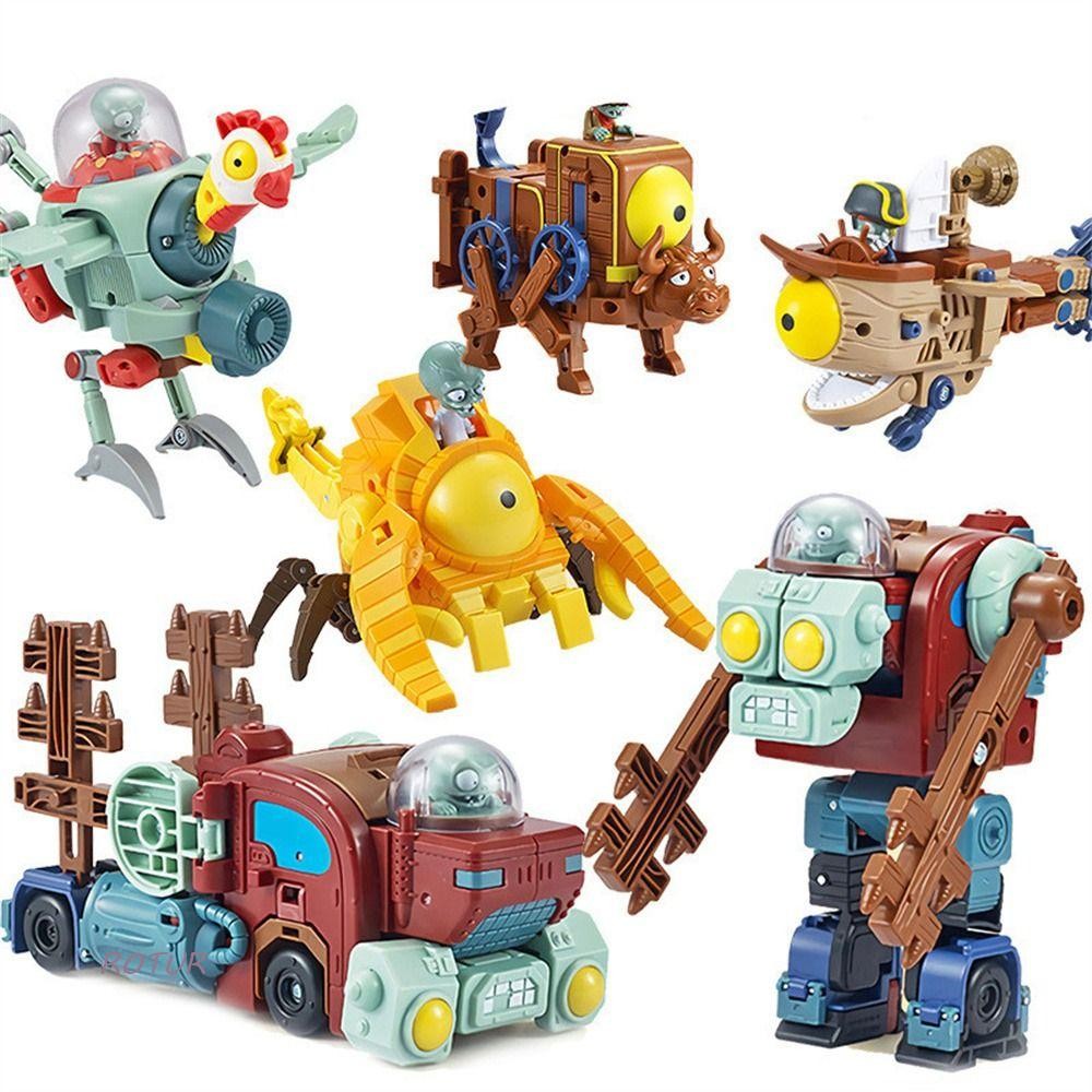 ROTUR Zombie Robot Doll, Model Toys Transforming Plant Zombie ...