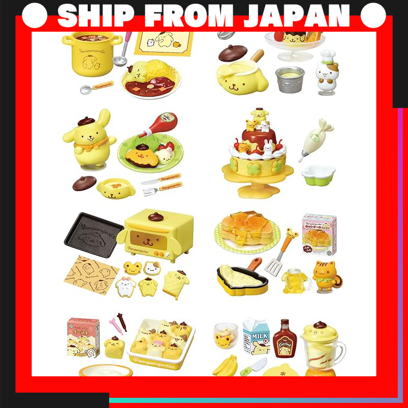 Pompompurin Cooking Fun Figure Set (1BOX,), Re-Ment, kawaii Sanrio ...
