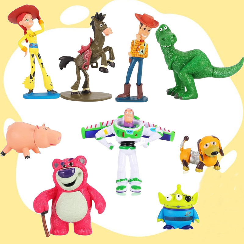9 Pack Toy Anime Story Figurines,Woody Jessie Doll,Buzz Anime Lightyear ...