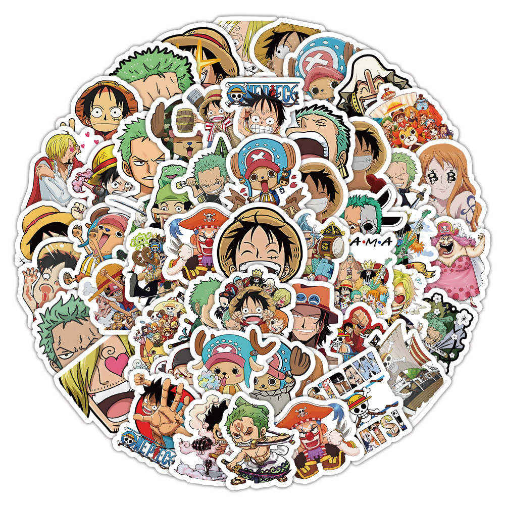 100PCSnew Luffy Roronoa Zoro One Piece Graffiti Stickers for Bicycle ...