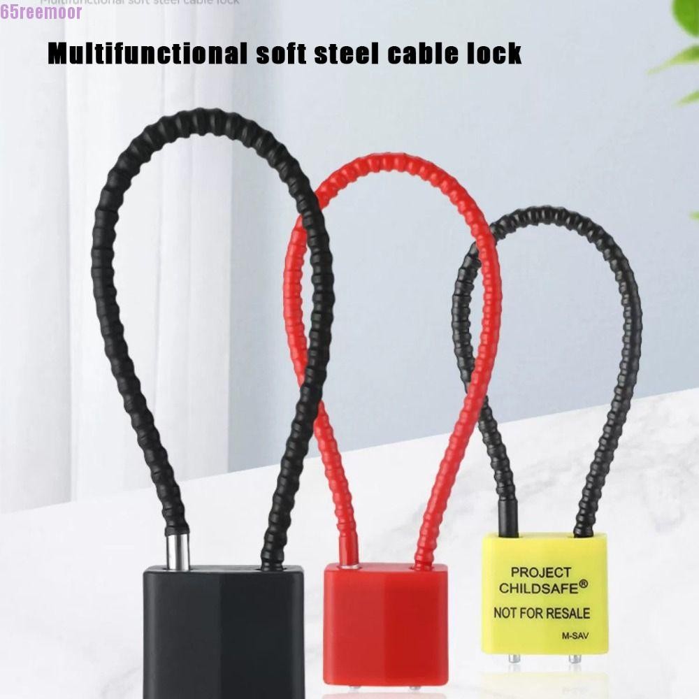REEMOOR Padlock, Multifunctional Soft Cable Lock, Portable Waterproof ...