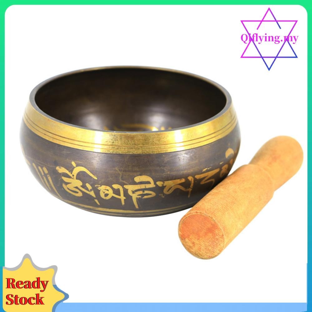 Metal Handmade Buddha Sound Bowl Tibetan Bronze Chime Bell Yoga ...