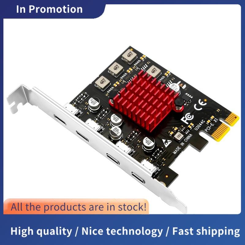 PCIE Expansion Card PCIE to 4 Port USB3.2 Gen1 Type-C Expansion Card ...