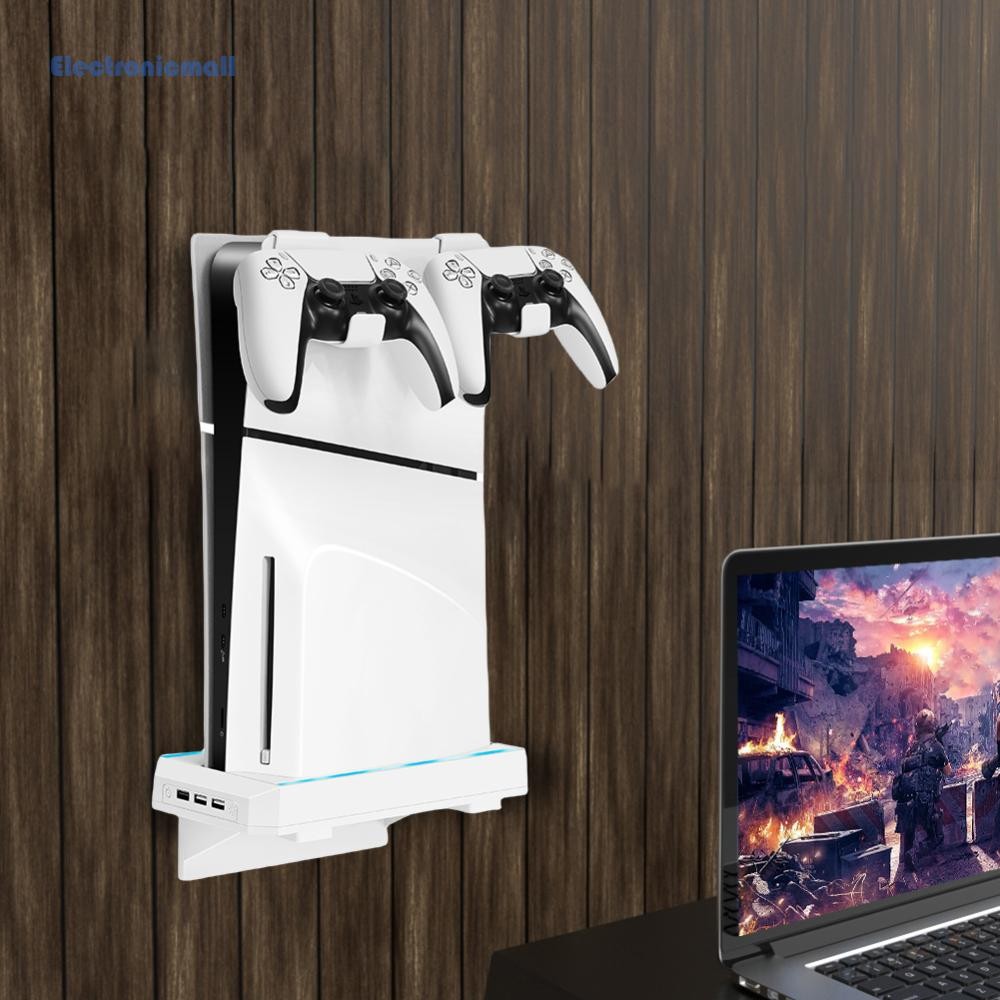 Wall Mount Storage Rack with 2 Detachable Controller Holder Vertical ...