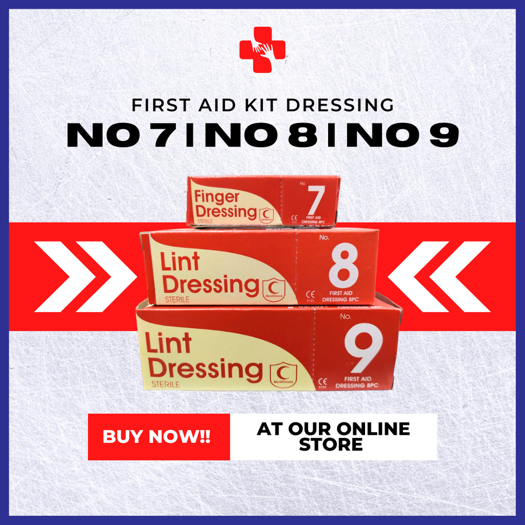 (READY STOCK) First Aid Finger and Lint Dressing Sterile (No 7, No 8 ...