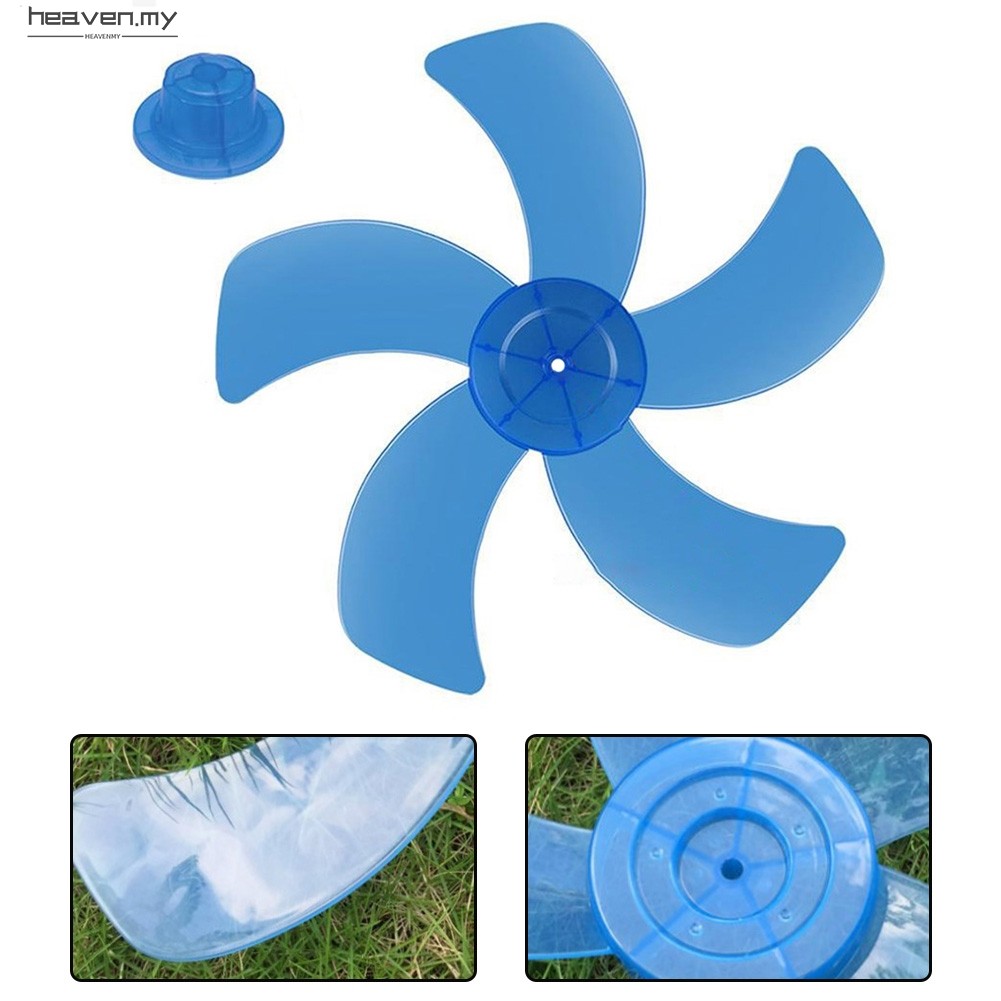 [HEAVEN-MY new] 16 inch Household Fan Blade Five Leaves With Nut Cover ...