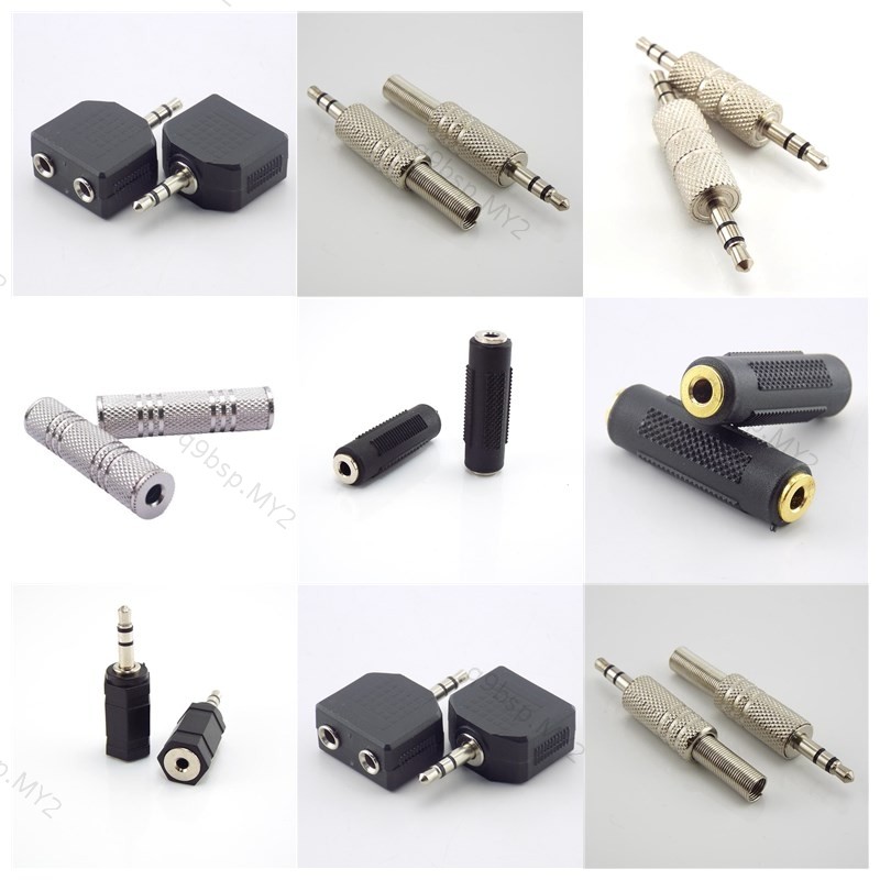 Audio Adapter 3.5mm male Jack Coupler 3.5 mm Female to 3.5mm Female ...