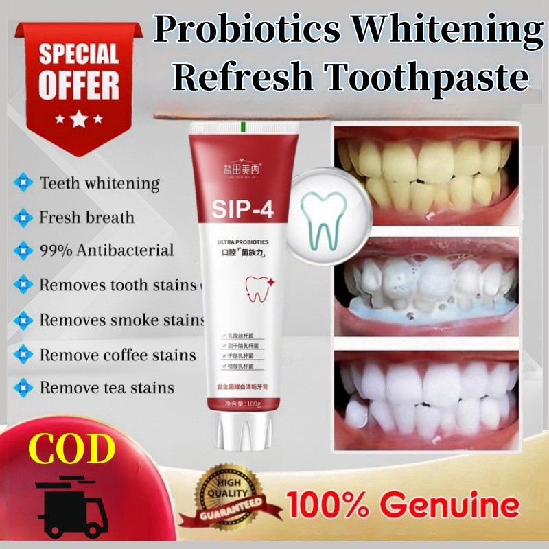 SP4 Whitening Toothpaste Probiotic Caries Toothpaste for Removing ...