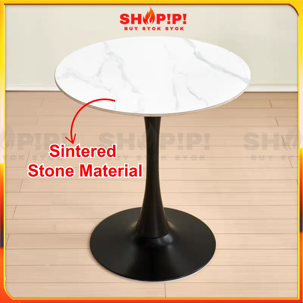 Shopipi Sintered Stone Round Dining Table Coffee Table Meja Batu Bulat ...