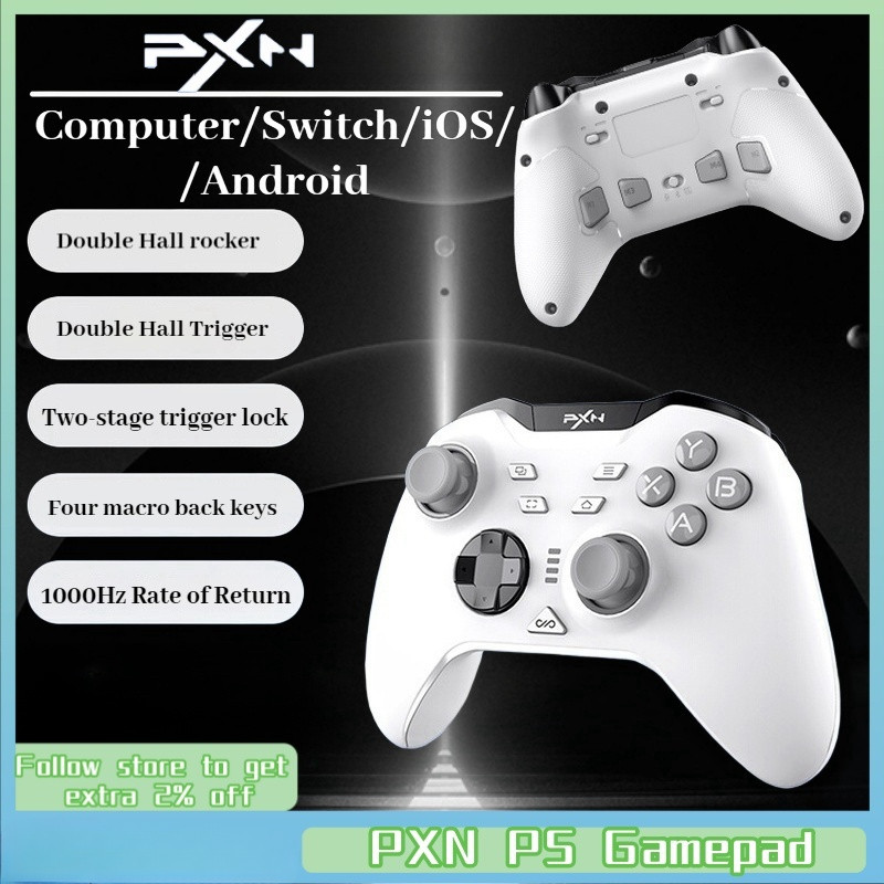 Pxn P5 Pro Gaming Controller Wireless Bluetooth Full Hall Ring Pom Zero ...