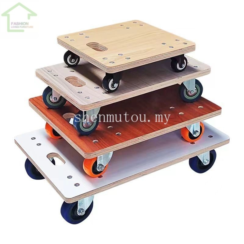 Solid Wood Wood Trolley Turtle Car Flatbed Trolley Trolley Pull Cargo ...